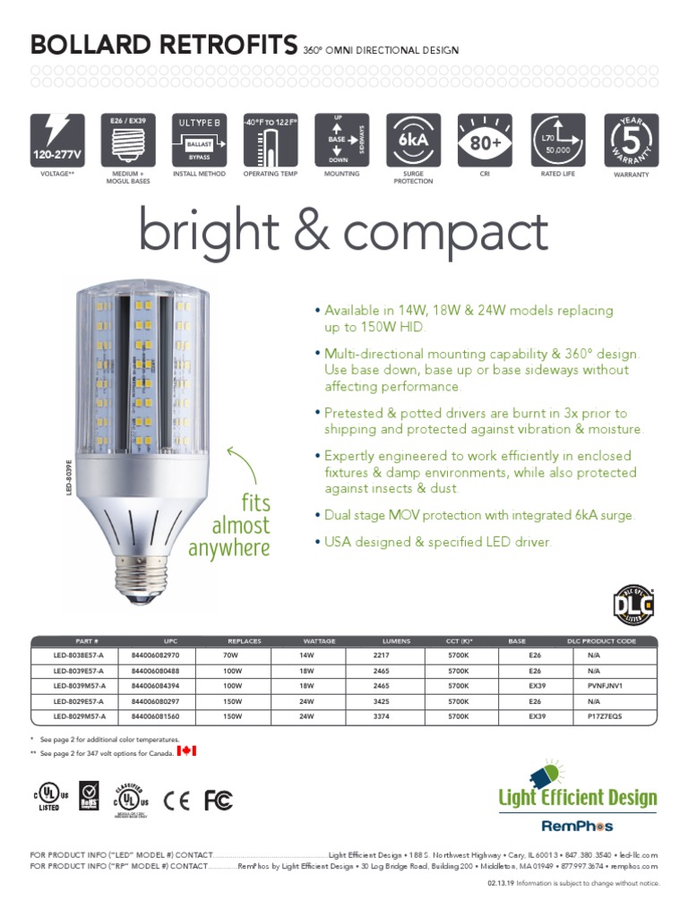 Remphos - LED 8029 | PDF | Lighting | Electrodynamics