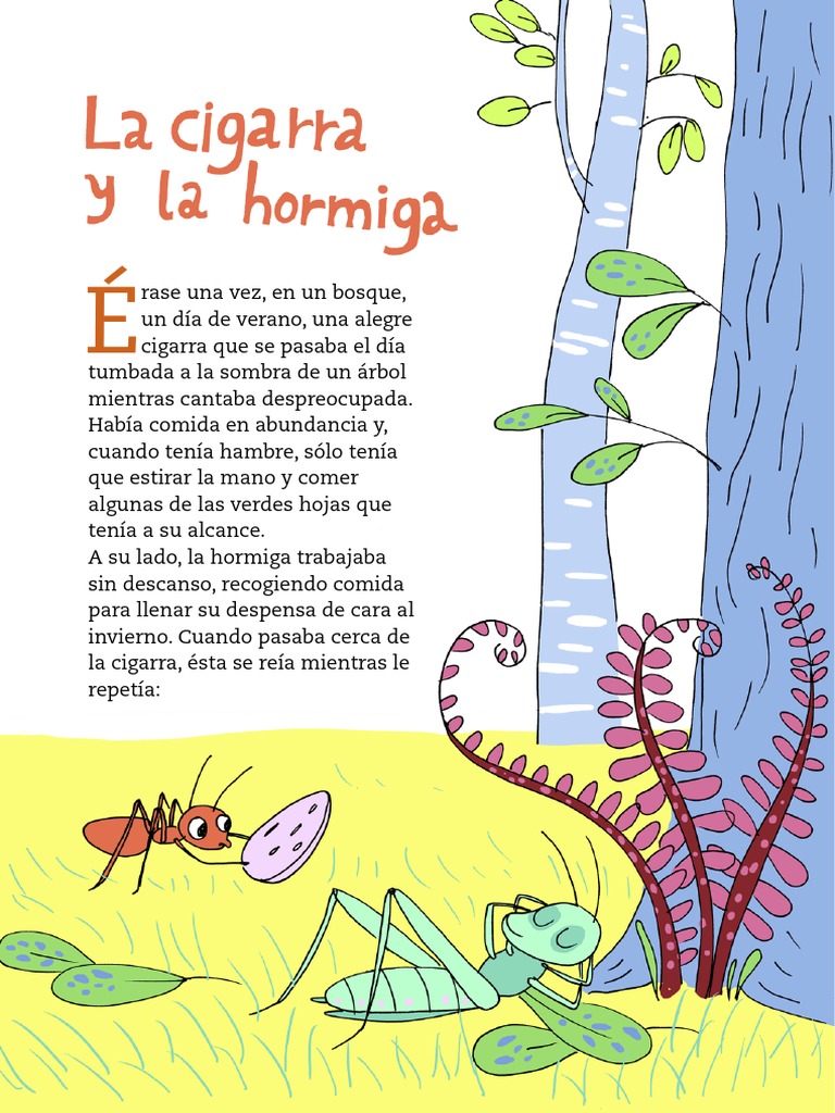 Fábula de la Cigarra y la Hormiga | PDF | Hormiga