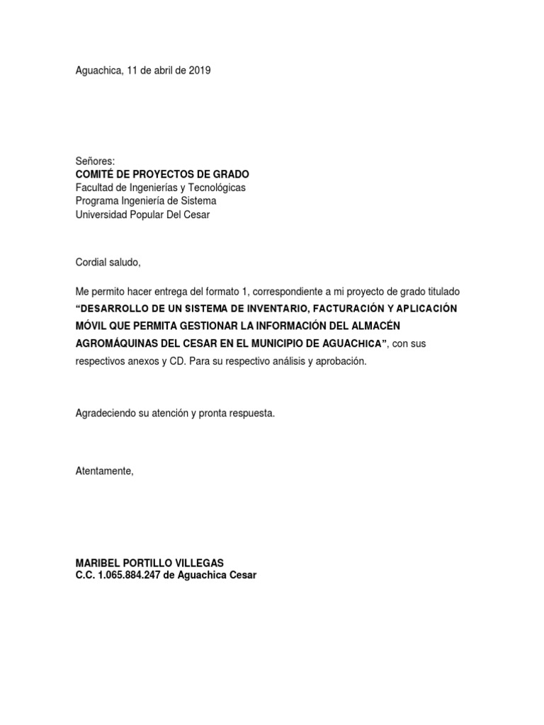 Carta Recibido | PDF