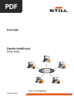 Toyota Electric Forklift Error Codes List | PDF | Throttle | Switch