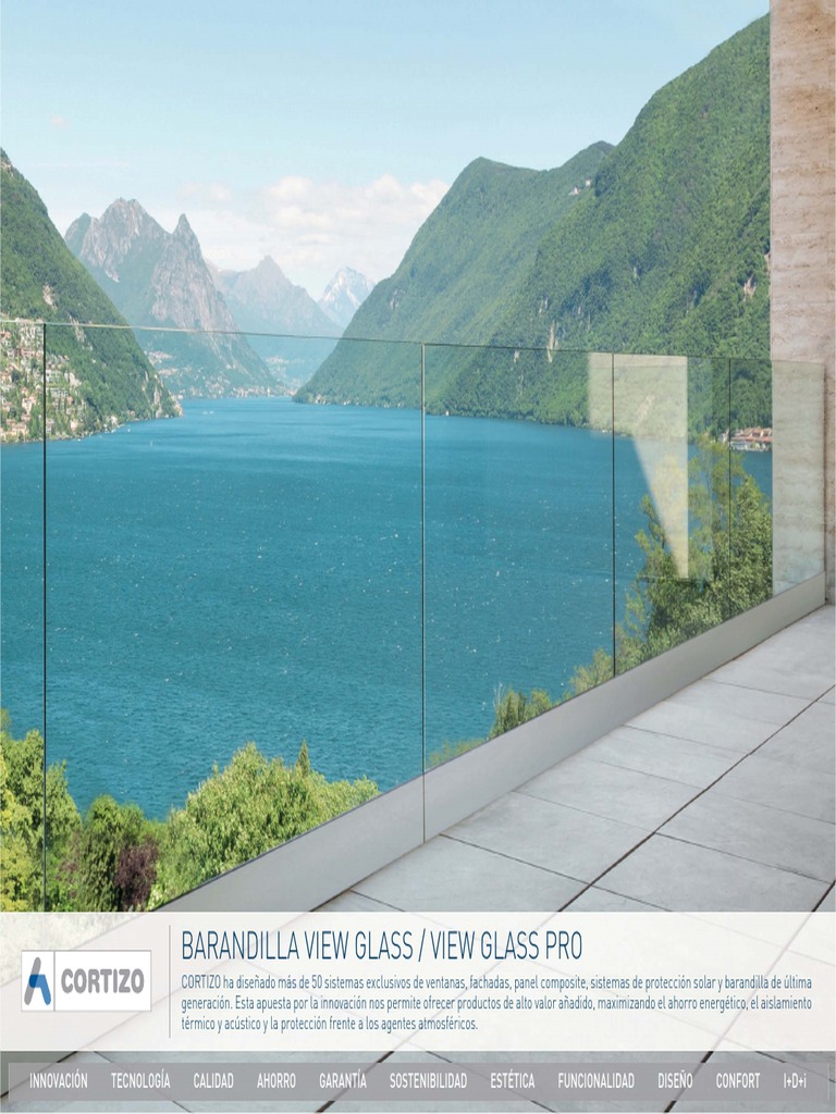 Barandillas View Glass de Cortizo | PDF | Aluminio | Materiales