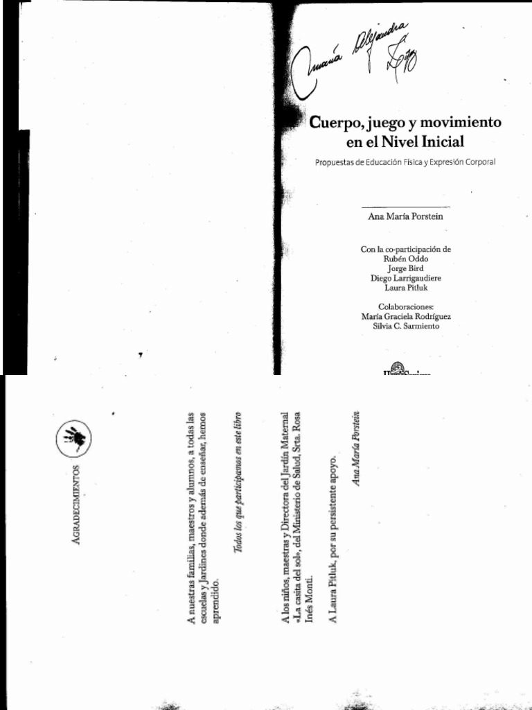Cuerpo, Juego y Movimiento en El Nivel Inicial PDF | PDF Cuerpo, Juego y Movimiento en El Nivel Inicial PDF | PDF