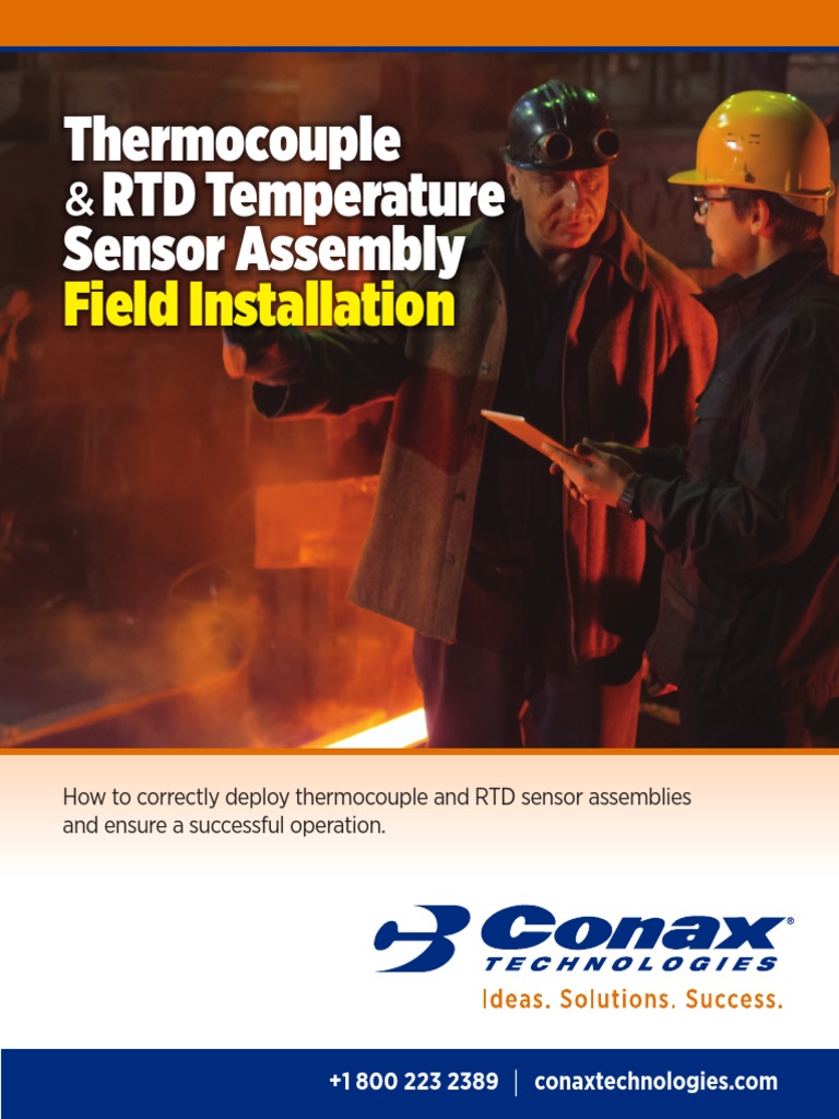 Thermocouple RTD Temperature Sensor Assembly: Field Installation | PDF ...