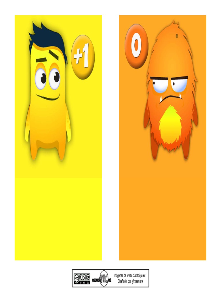 Tarjetas Class Dojo para Aula | PDF