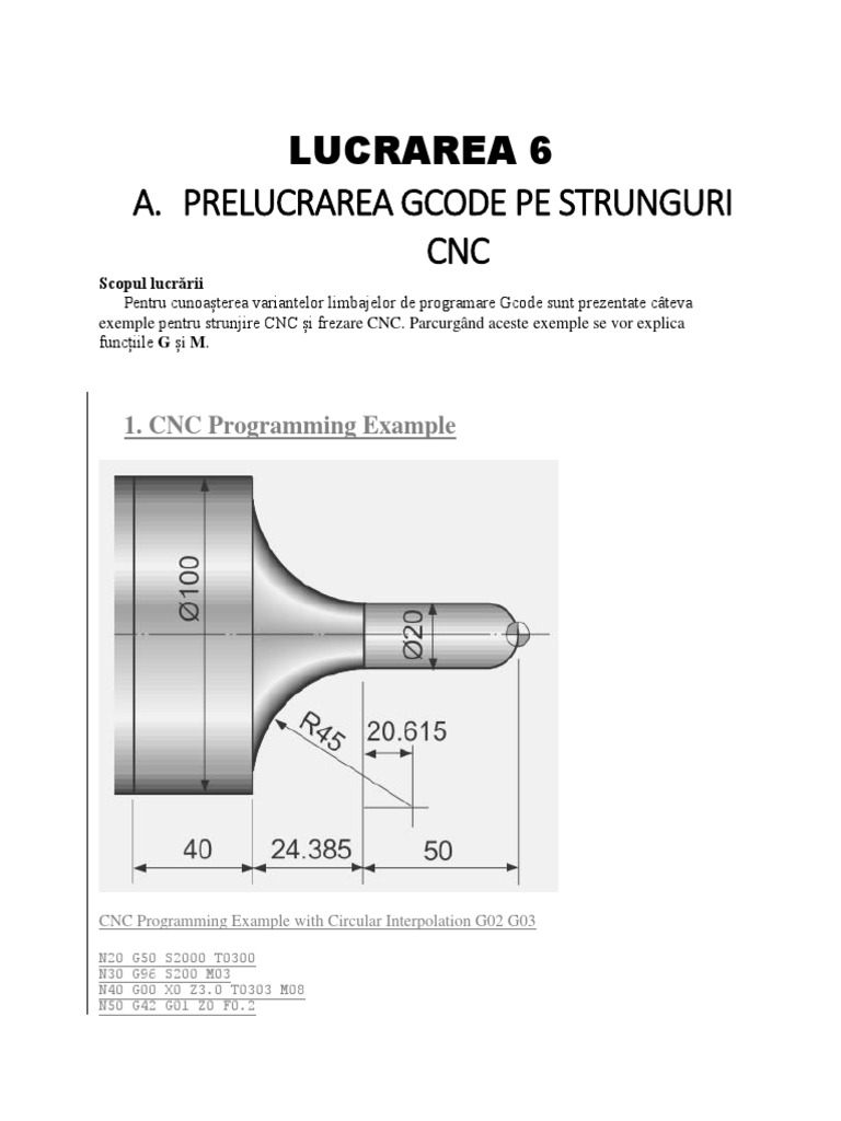 Lucrarea 6 | PDF | Drilling | Numerical Control