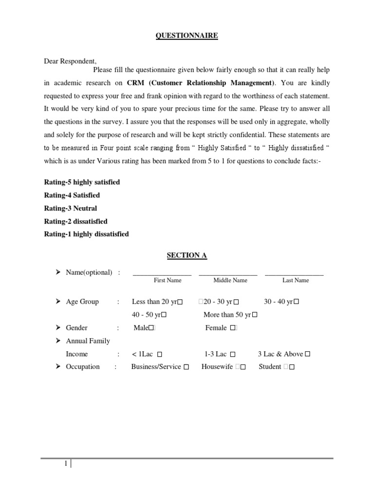Questionnaire PDF | PDF | Retail | Pricing