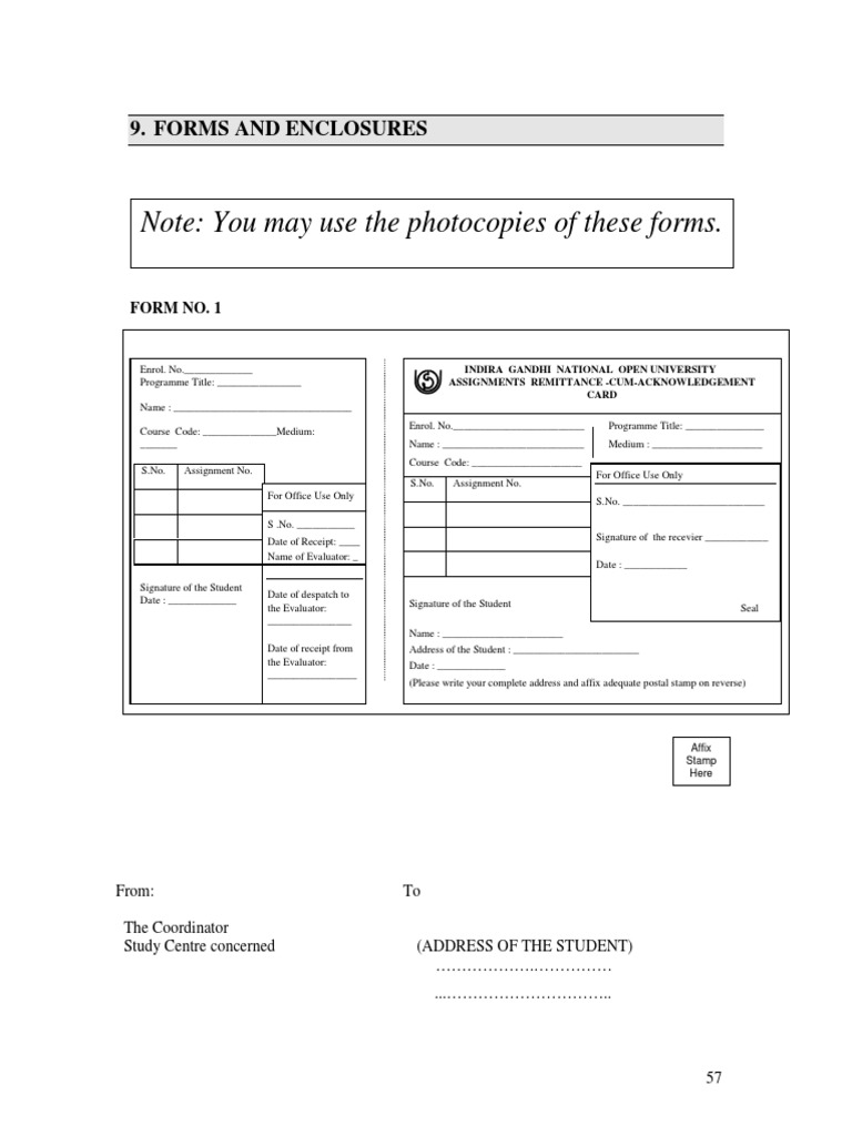 Assignment Performa | PDF | Philately | Postal System