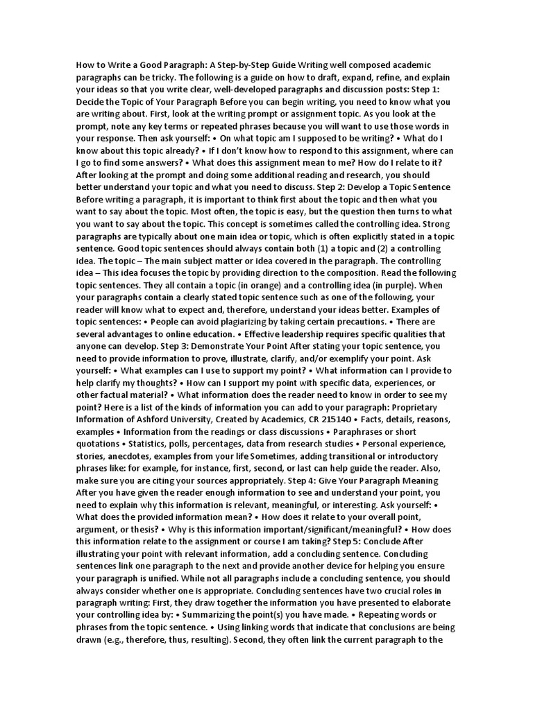 how-to-write-a-good-paragraph-pdf-paragraph-sentence-linguistics
