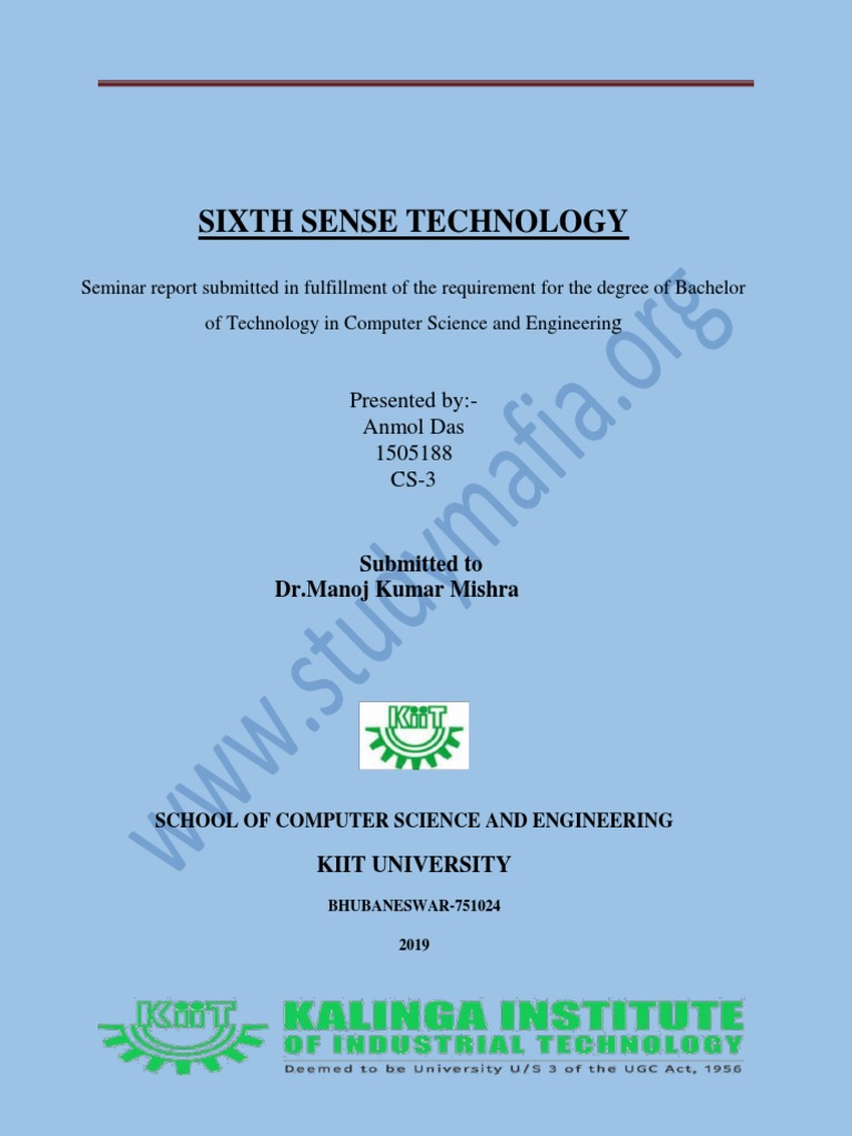 Sixth Sense Technology Overview | PDF | Computer Vision | Augmented Reality