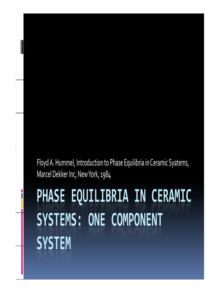 Phase Equilibria in Ceramic Systems | PDF | Silicon Dioxide | Zirconium ...