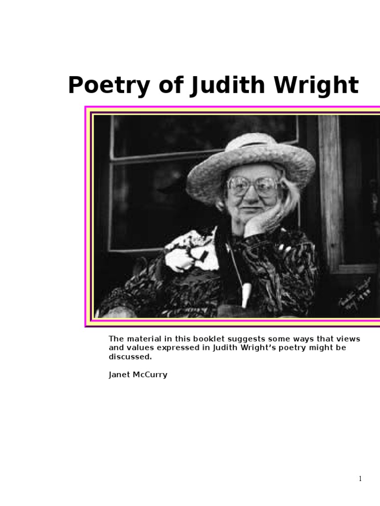 Poetry of Judith Wright | PDF | Reason | Adam