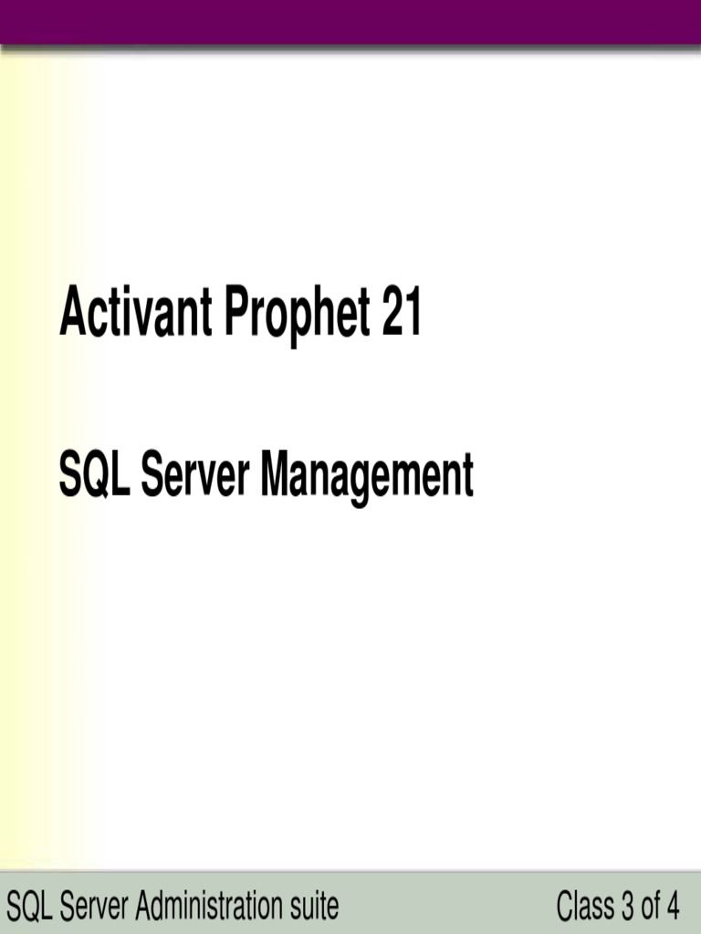 SQL Server Management | PDF | Backup | Microsoft Sql Server