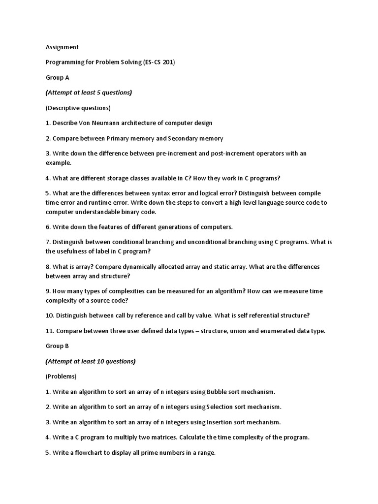 Von Neumann architecture, memory types, operators, storage classes ... Von Neumann architecture, memory types, operators, storage classes ...