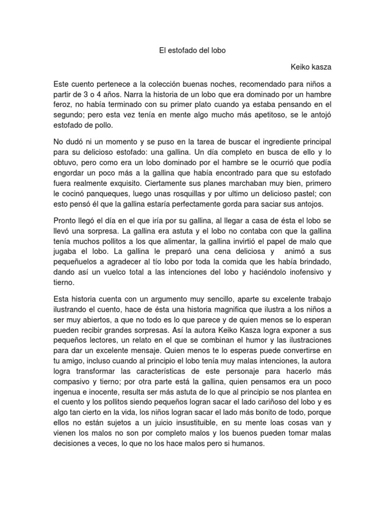 El Estofado Del Lobo | PDF