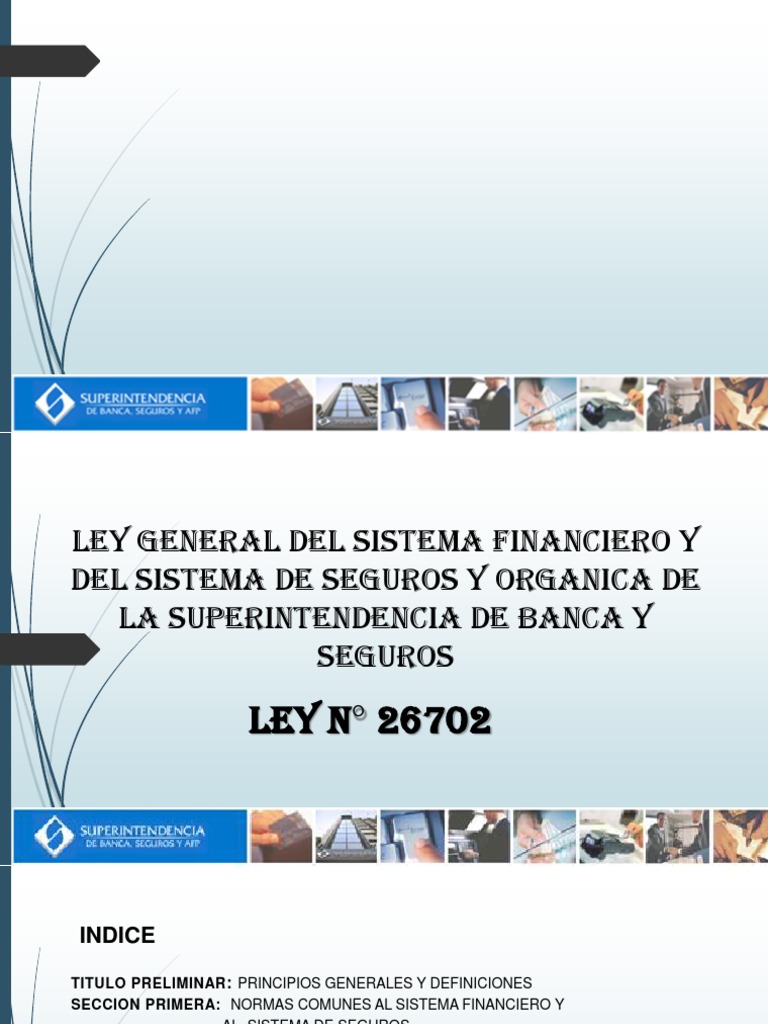 Ley 26702 | PDF | Bancos | Ley de fideicomiso
