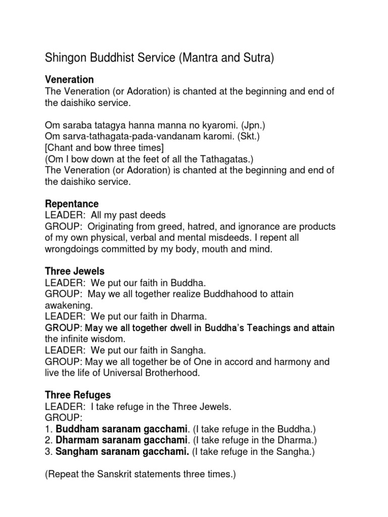 Shingon Service | Download Free PDF | Buddhahood | Indian Philosophy
