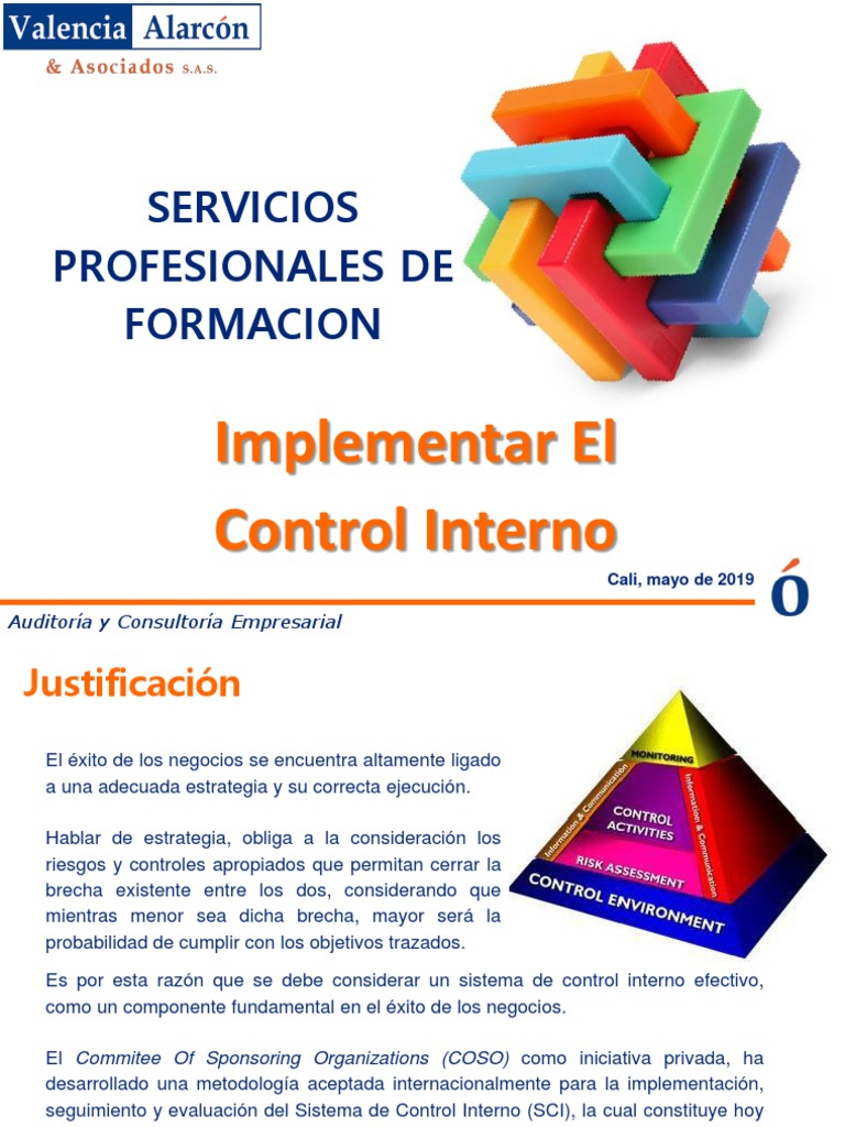 Control Interno Coso - Implementación | PDF | Auditoría | Contabilidad ...