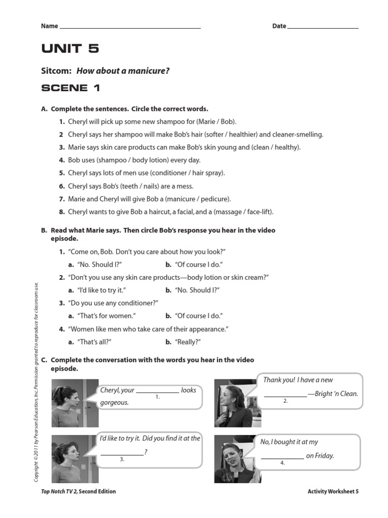 UNIT 05 TV Activity Worksheets | PDF | Leisure