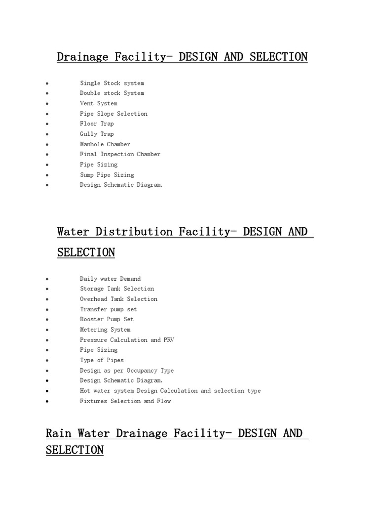 Plumbing System Design Content | PDF | Home & Garden | Computers
