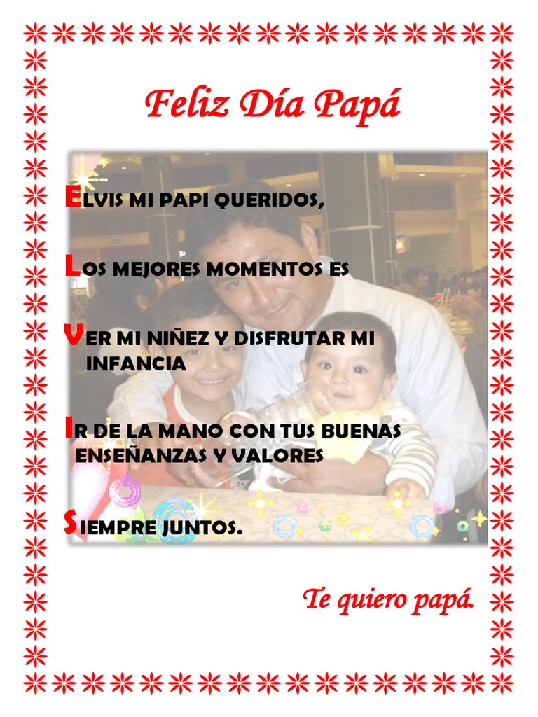 Acrostico Papá | PDF
