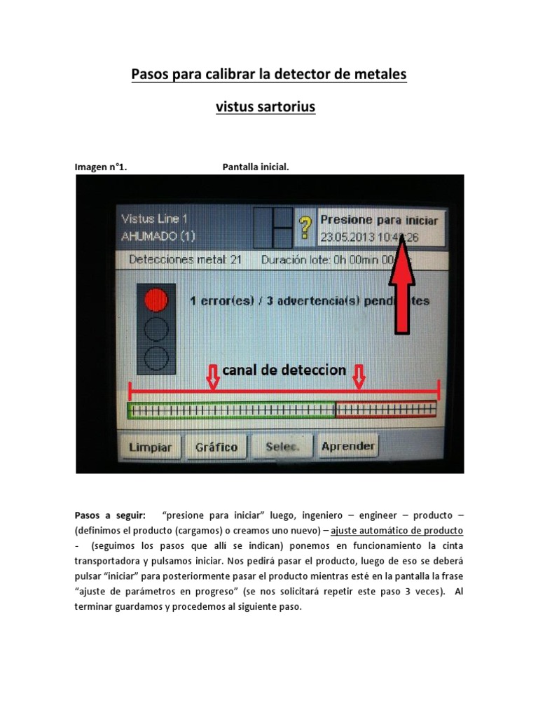 Pasos para Calibrar Detectora de Metales | PDF