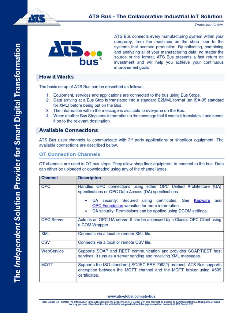 ATS Bus - en - Brochure - Technical Guide - A4 | PDF | Web Service ...