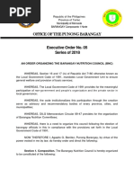 Executive Order Barangay Health Board | PDF | Public Sphere | Government