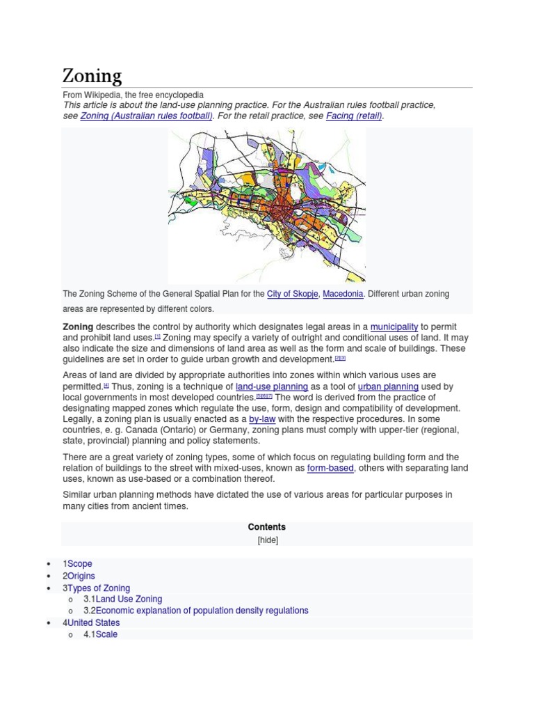 Zoning | PDF | Zoning | Urbanization