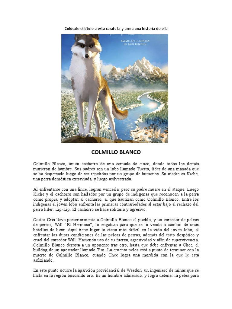 Colmillo Blanco | PDF | Colmillo Blanco | Ocio