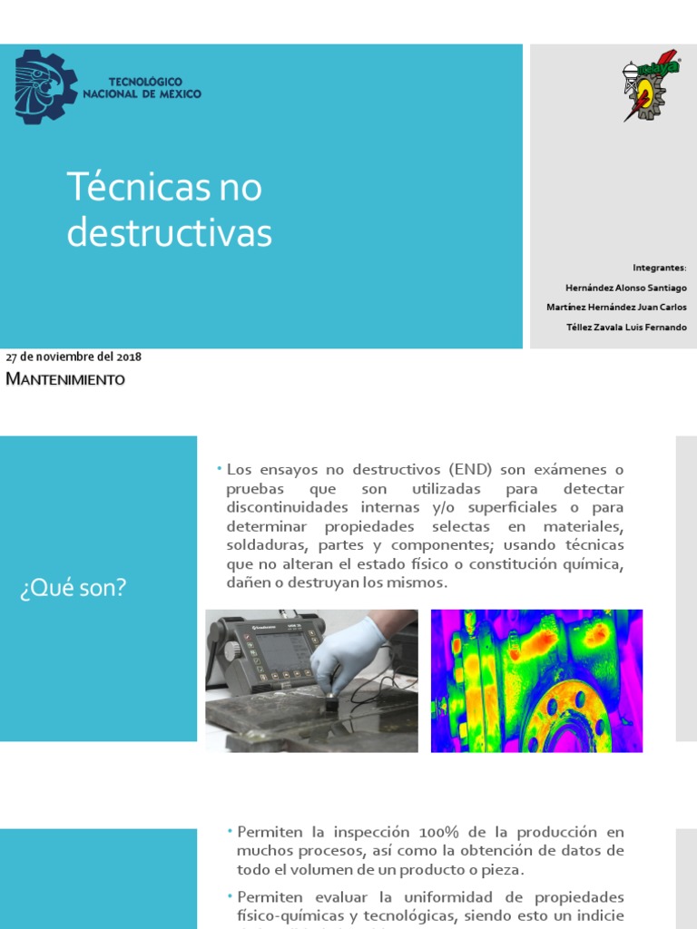 Técnicas No Destructivas | PDF | Pruebas no destructivas | Radiación ...