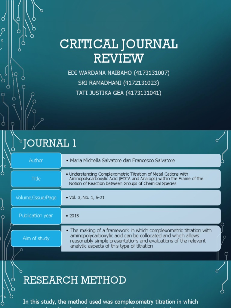 Critical Journal Review: EDI WARDANA NAIBAHO (4173131007) SRI RAMADHANI ...