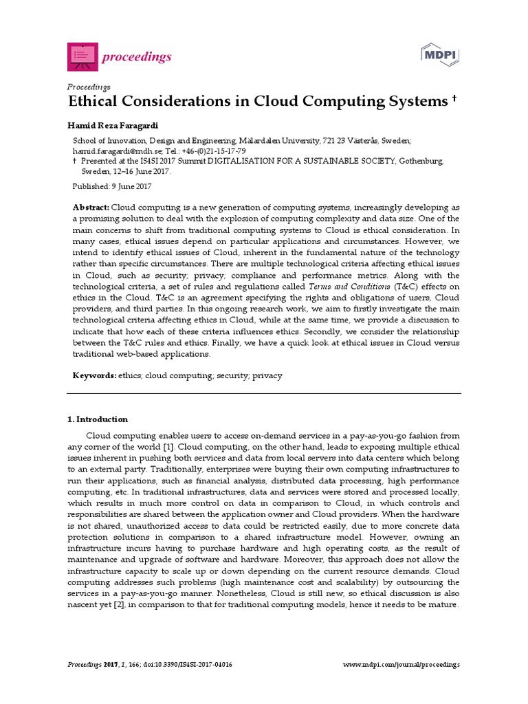 Cloud Computing Research Paper | PDF | Service Level Agreement | Cloud ...