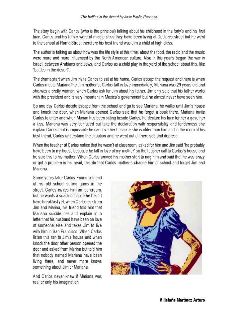 The Battles in The Desert by Jose Emilio Pacheco: Villafaña Martínez ...