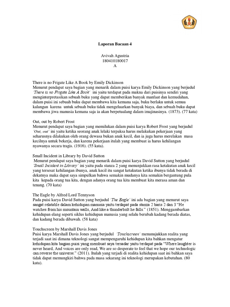 Laporan Bacaan | PDF