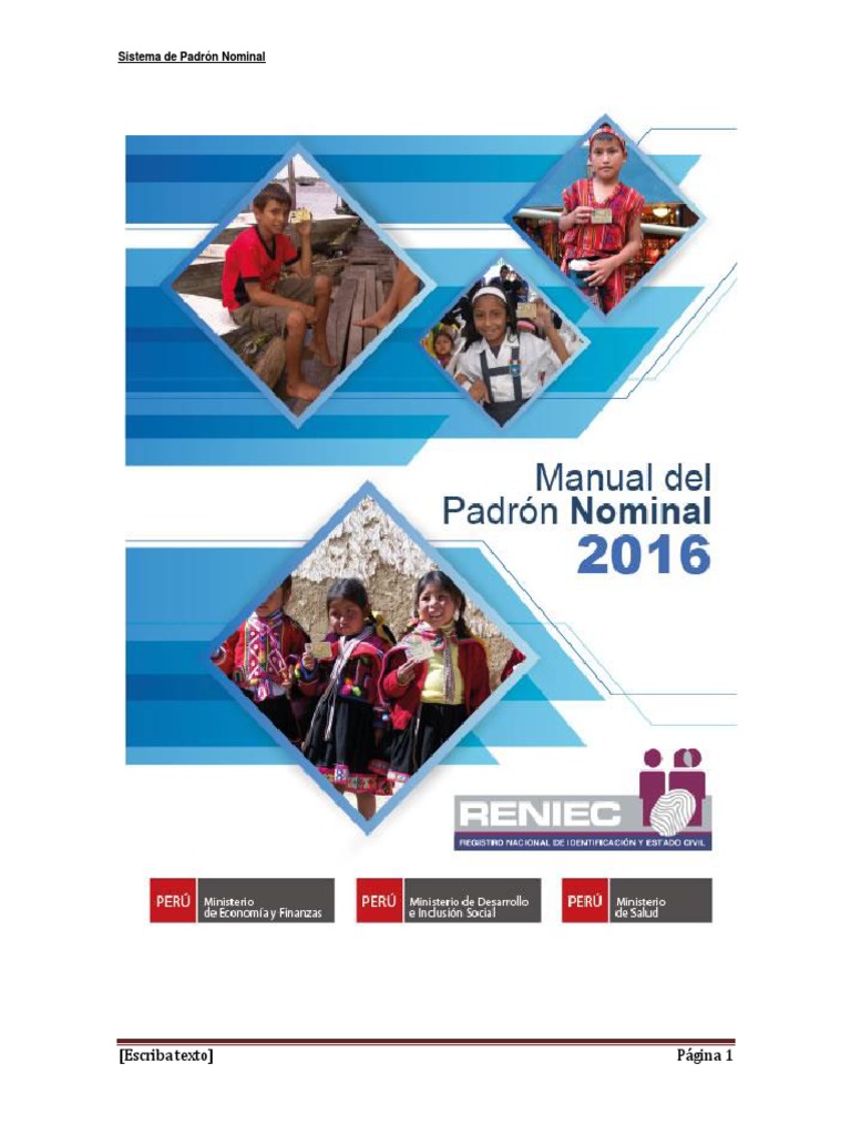 01 Manual General Padrón Nominal.pdf | Point and Click | Contraseña