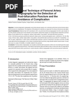 Angioseal Protocol for Femoral Puncture | PDF | Blood Pressure | Pulse