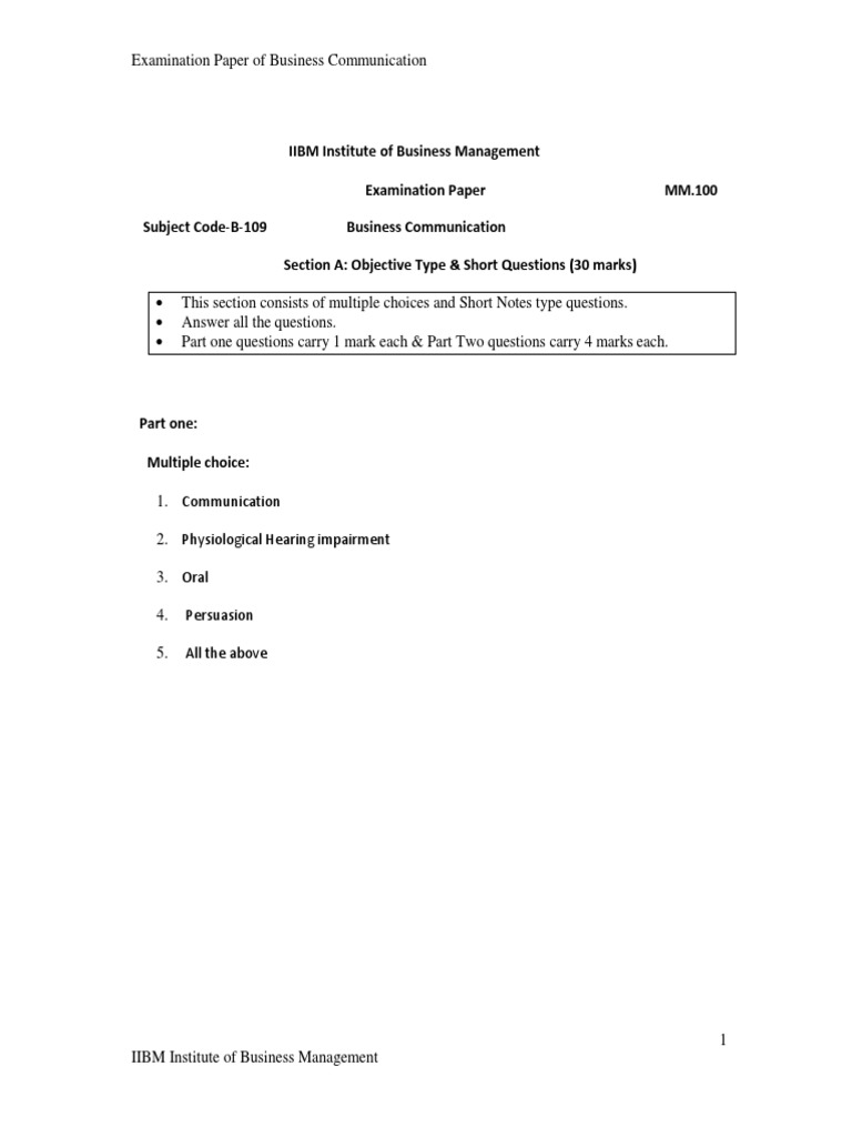 Business Communication - 250613 | PDF | Negotiation | Communication