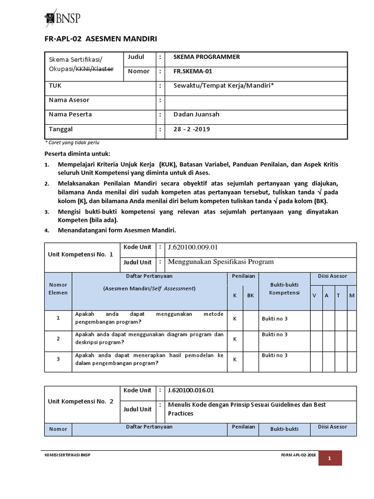 FR-APL-02 (Programmer) | PDF