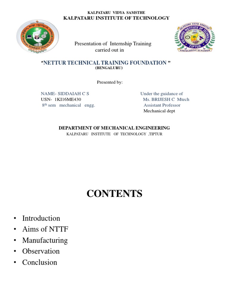 Siddesh Final NTTF | PDF | Sheet Metal | Crafts