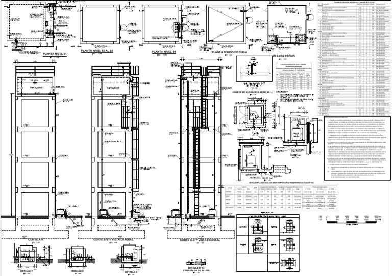 Reservorio Elevado 15 m3 - Hidraulica-IH-01 | Descargar gratis PDF ...