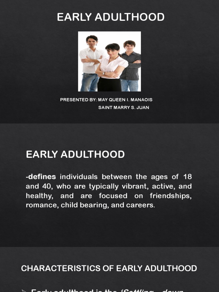 Early Adulthood | PDF | Developmental Psychology | Human Development