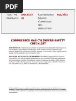 127 - Hse Inspection Checklist-Compressed Gas Cylinder | PDF | Energy ...