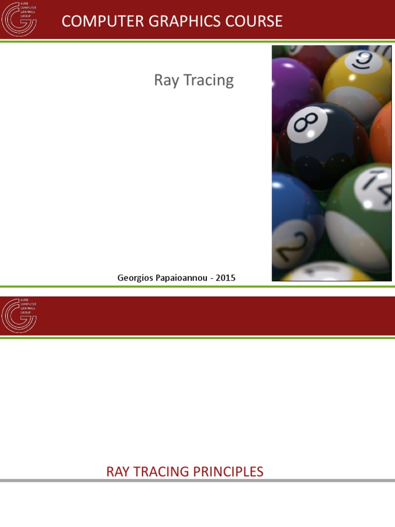 ComputerGraphics RayTracing PDF | PDF | Refraction | Rendering (Computer Graphics)