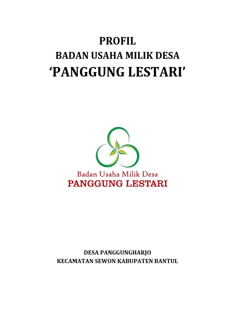 Profil BUMDes Panggung Lestari 2018 1.compressed | PDF