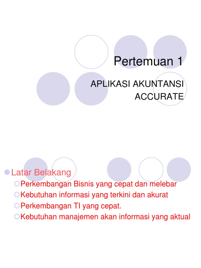 Materi Accurate 1 | PDF