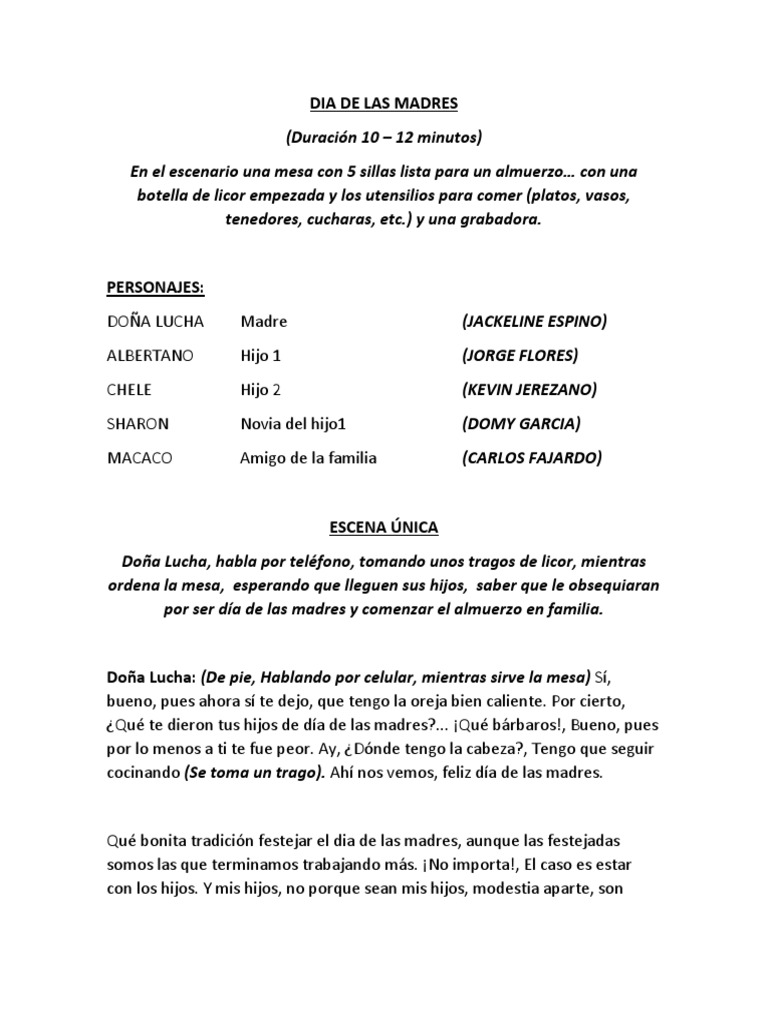 Dia de Las Madres | PDF | Ocio