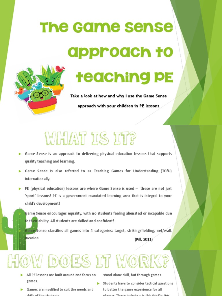 Game Sense PP | PDF | Physical Education | Psychotherapy