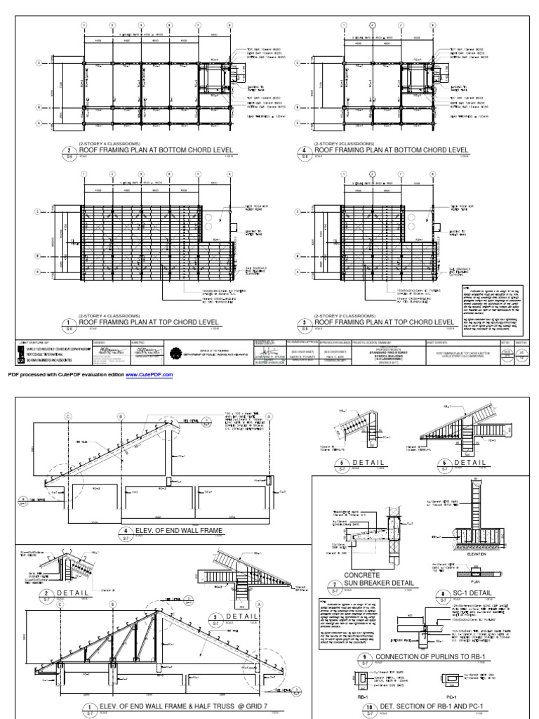 Roof Plan PDF | PDF | Structural Engineering | Engineering