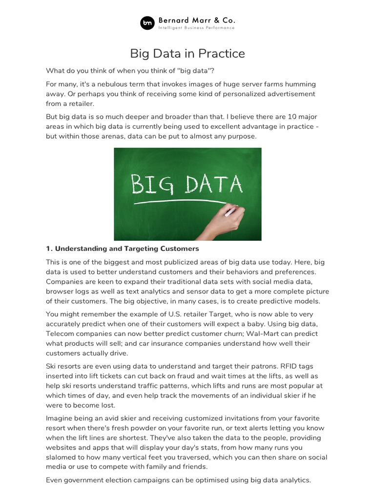 Big Data in Practice | PDF | Big Data | Analytics