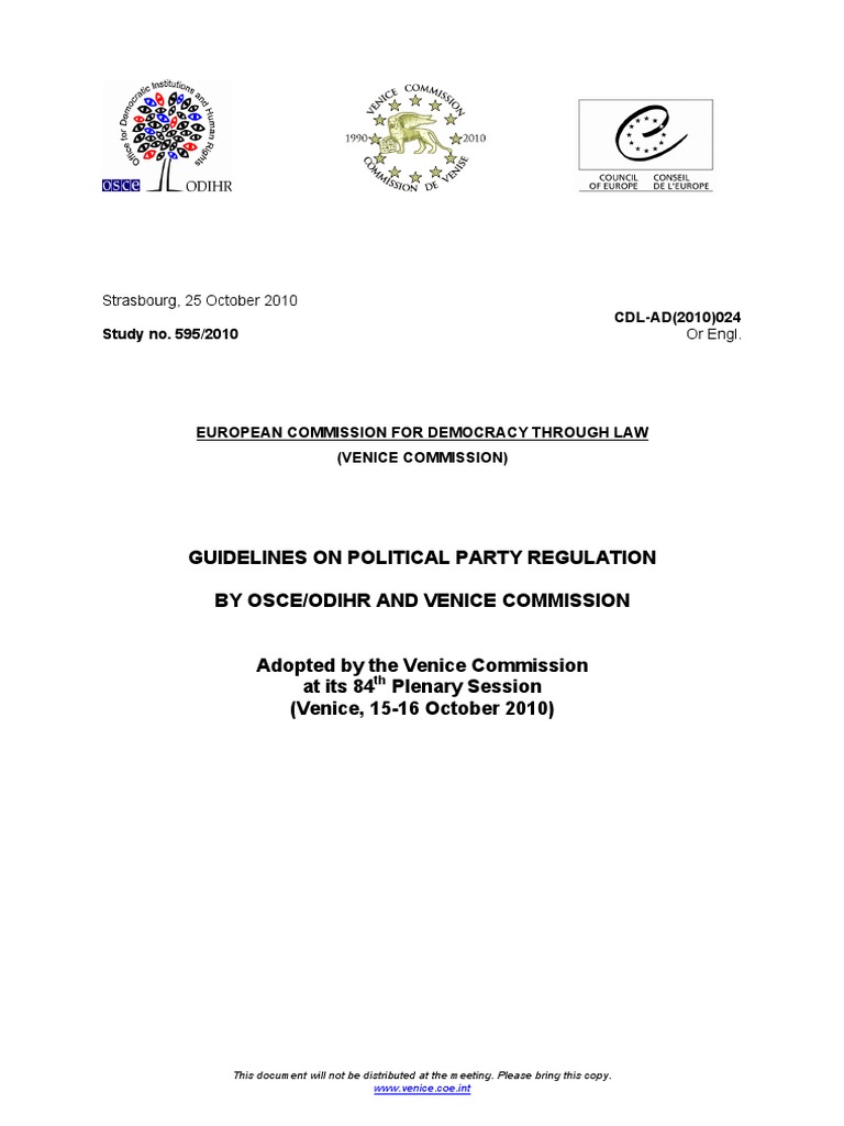 Political Party Regulation | PDF | Political Parties | Democracy